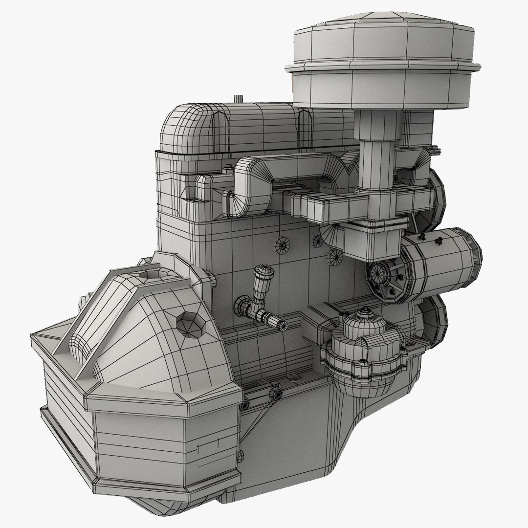 Engine Modelled 3ds