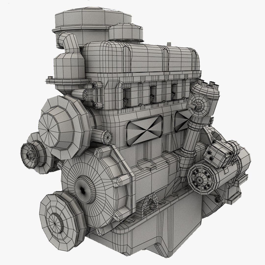 Engine Modelled 3ds