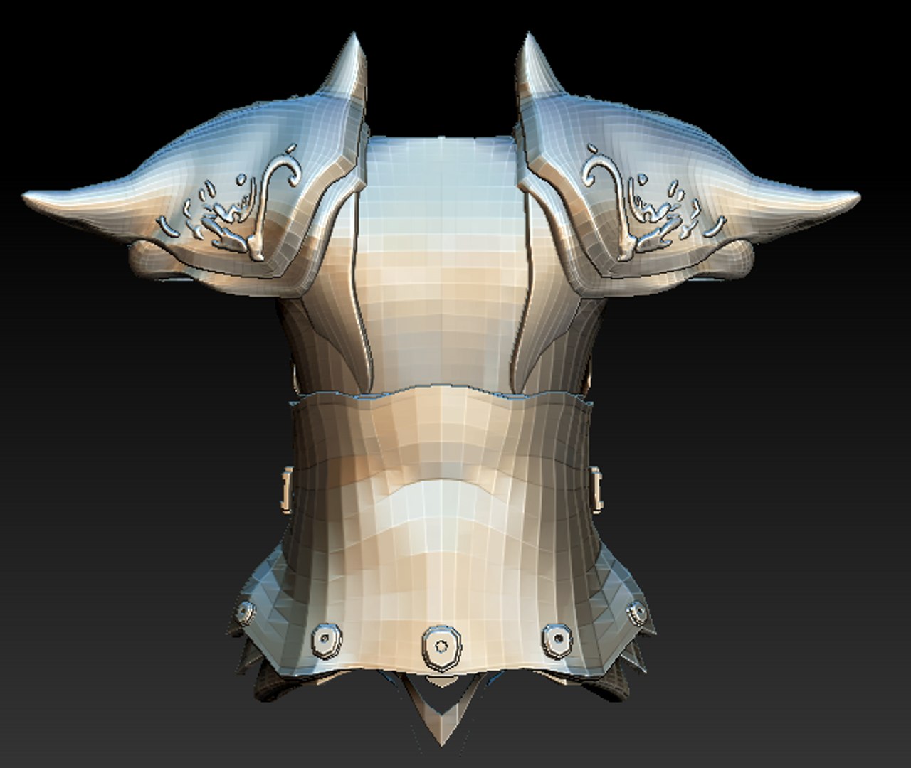 3D Fantasy Armor Model - TurboSquid 1276289