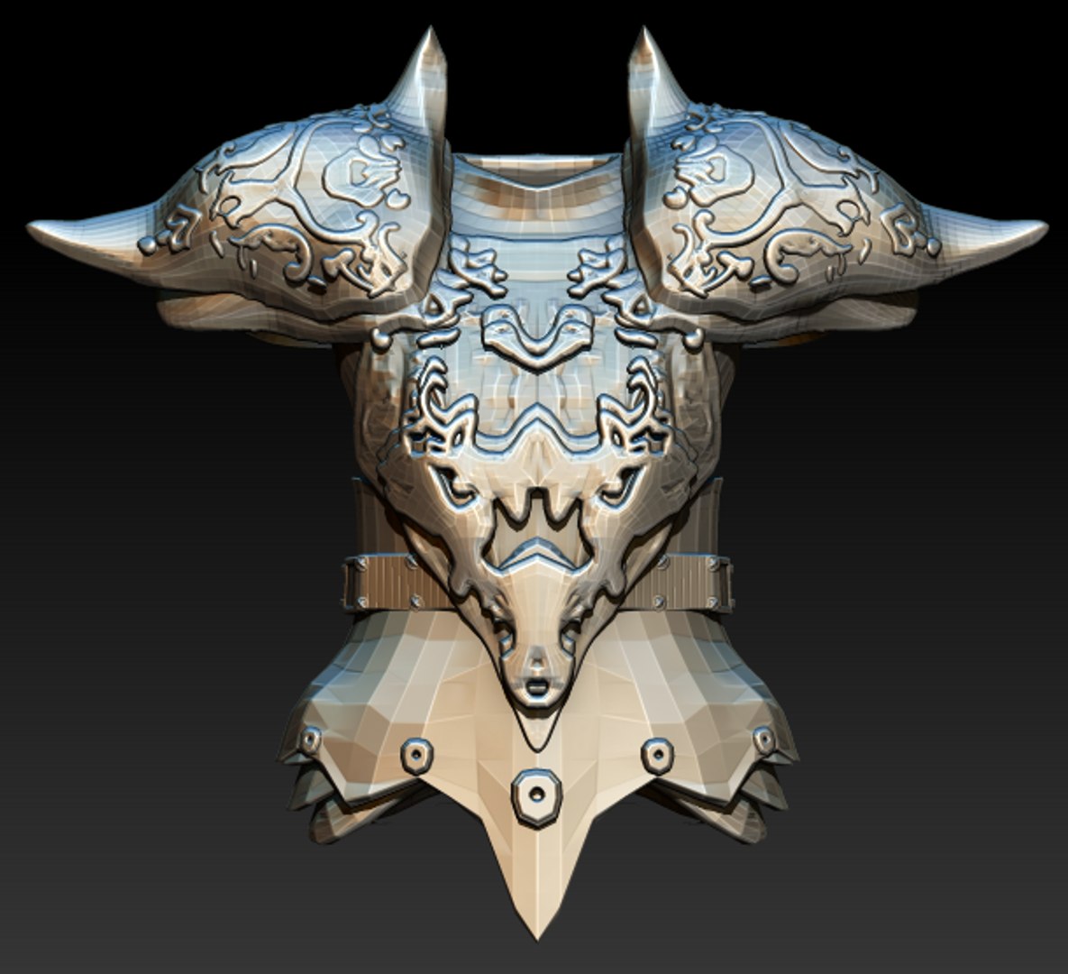3D Fantasy Armor Model - TurboSquid 1276289