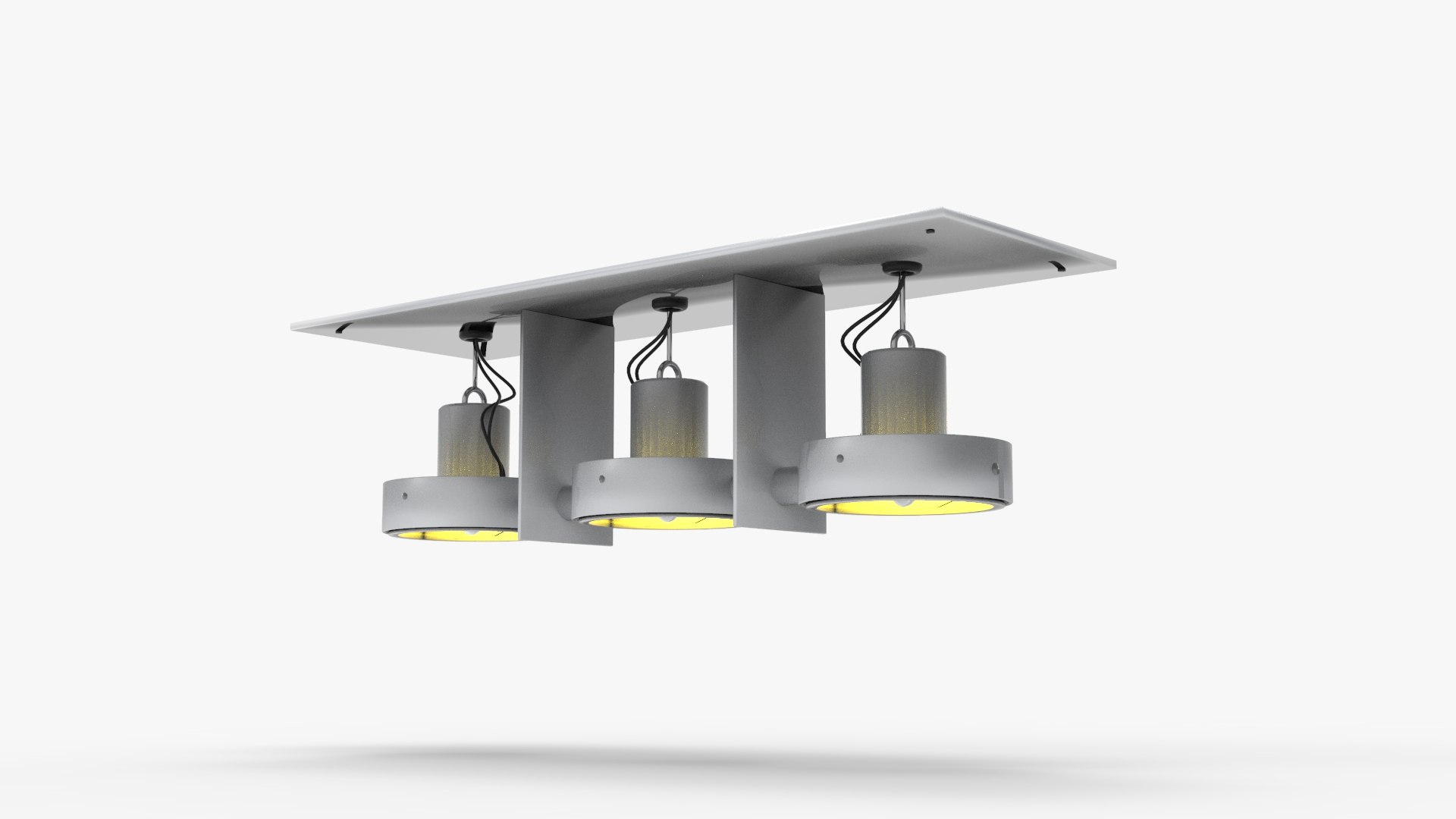 Triple Ceiling Lamp 10 3D - TurboSquid 2214951