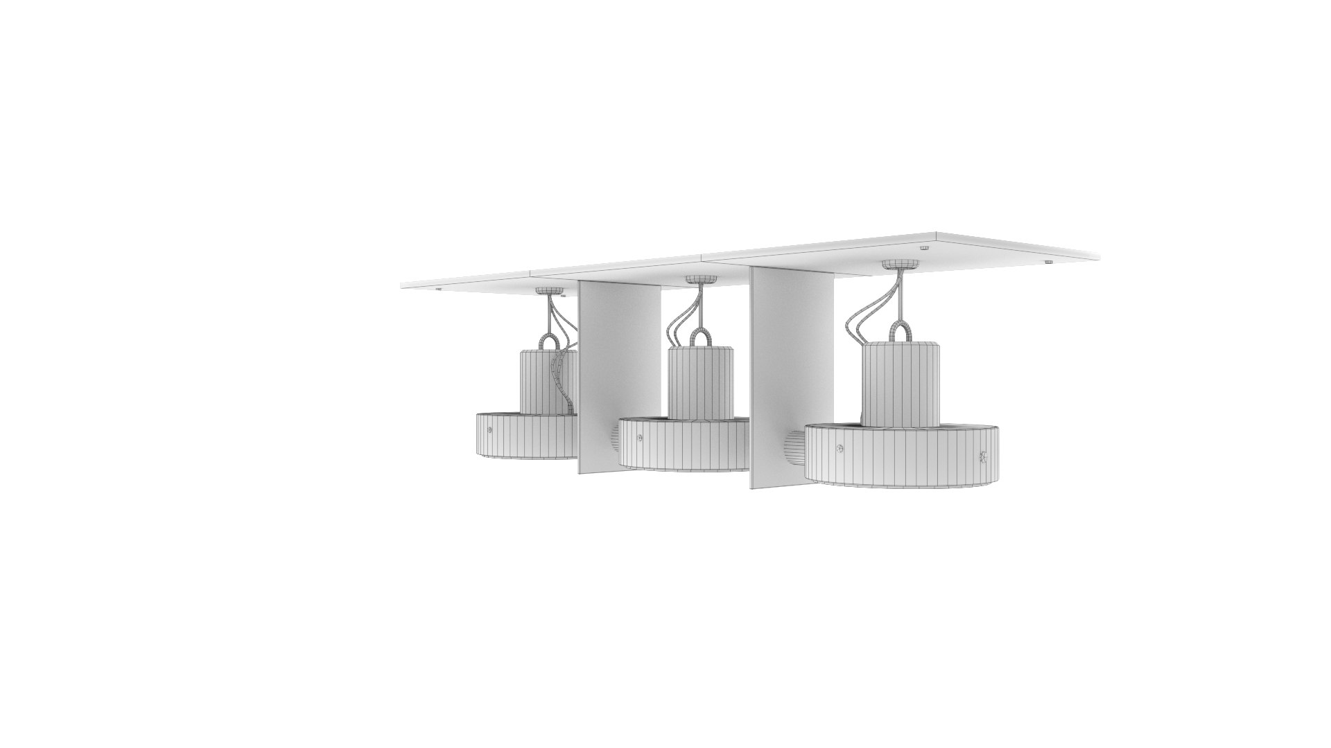 Triple Ceiling Lamp 10 3D - TurboSquid 2214951