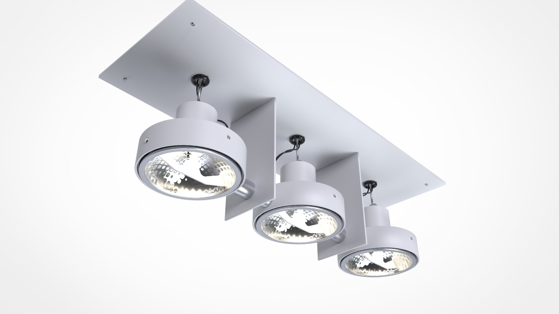 Triple Ceiling Lamp 10 3D - TurboSquid 2214951