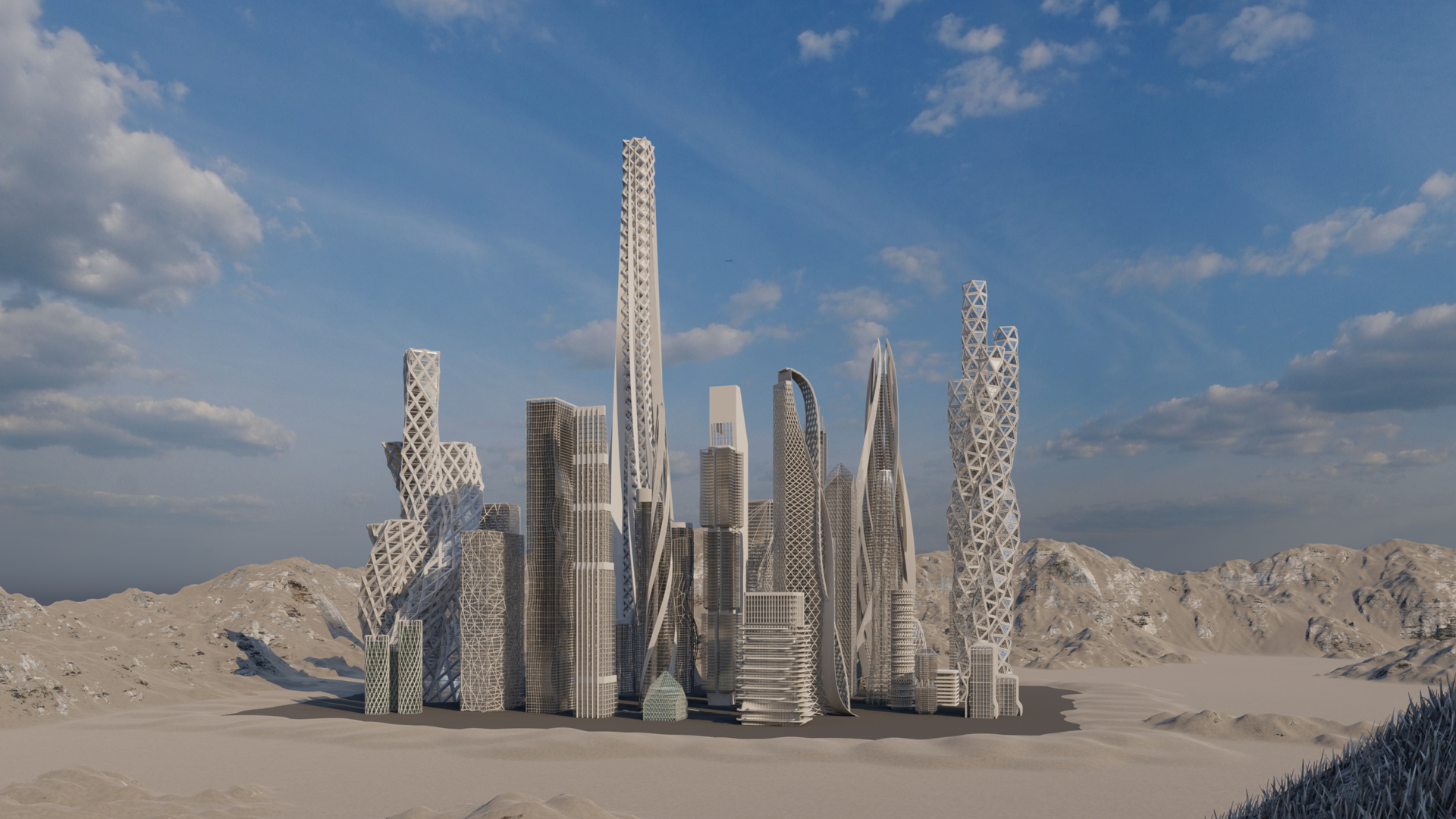 Future city 3D model - TurboSquid 1668764