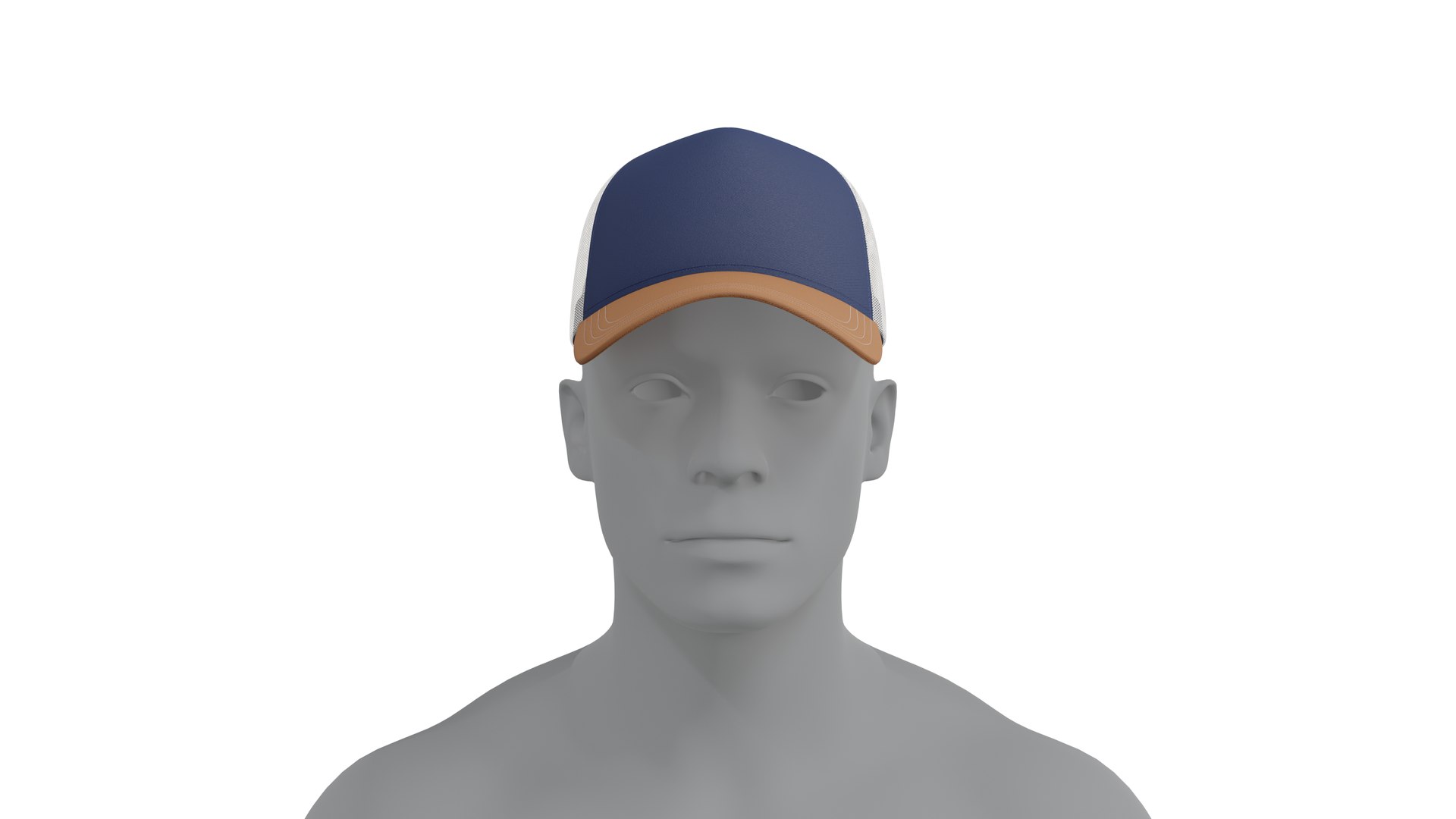 Baseball Cap Trucker 03 Model - TurboSquid 2386998