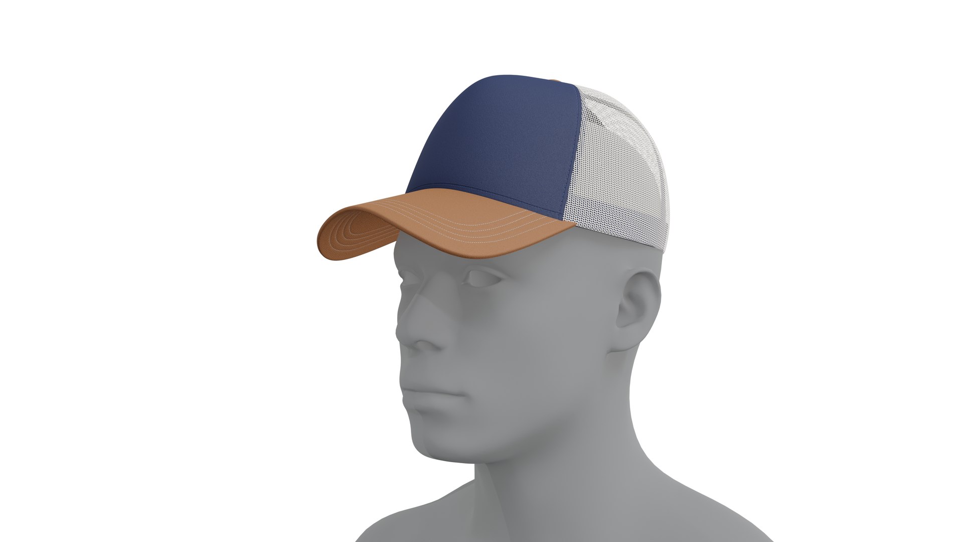 Baseball Cap Trucker 03 Model - TurboSquid 2386998