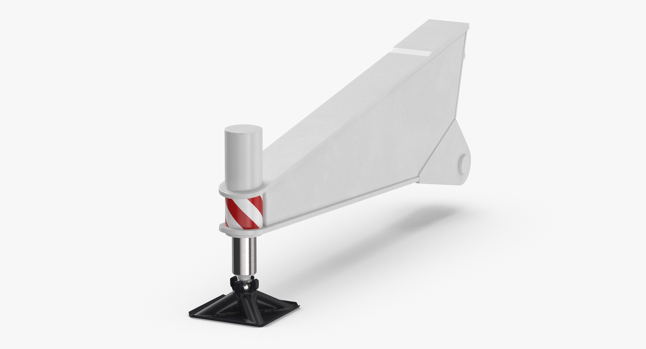 3D crane outrigger 04 white - TurboSquid 1679980