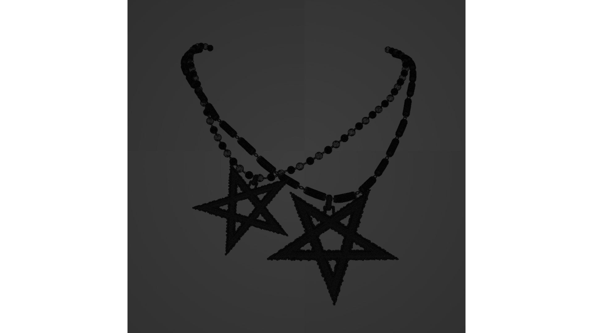 3D Playboi Carti - Pentagram Chain 3D Iced Out 3D Model Model ...