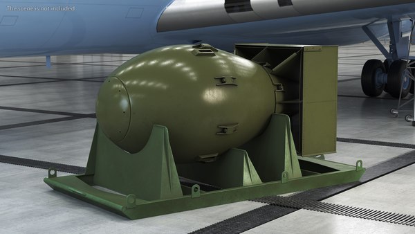 modelo 3d Bomba Atómica Fat Man Verde con Palet de Envío - TurboSquid ...