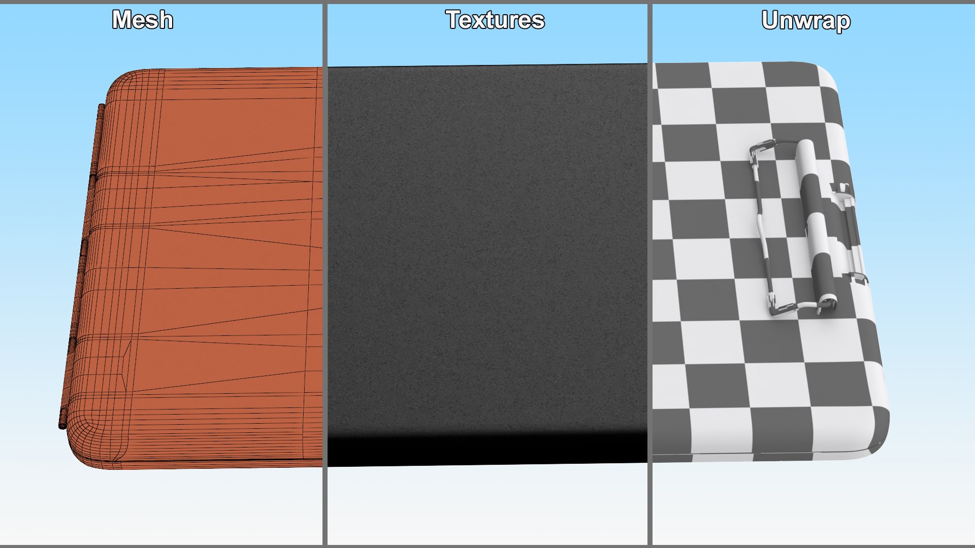 3D Clipboard Case Black Closed - TurboSquid 2279659