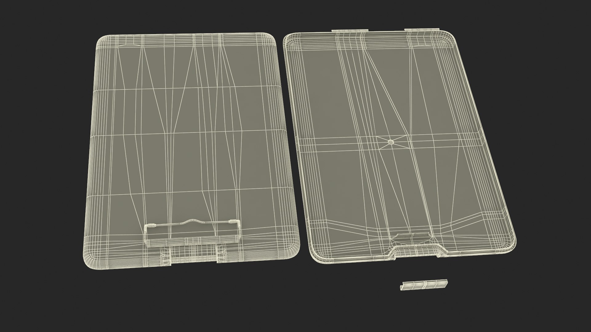 3D Clipboard Case Black Closed - TurboSquid 2279659