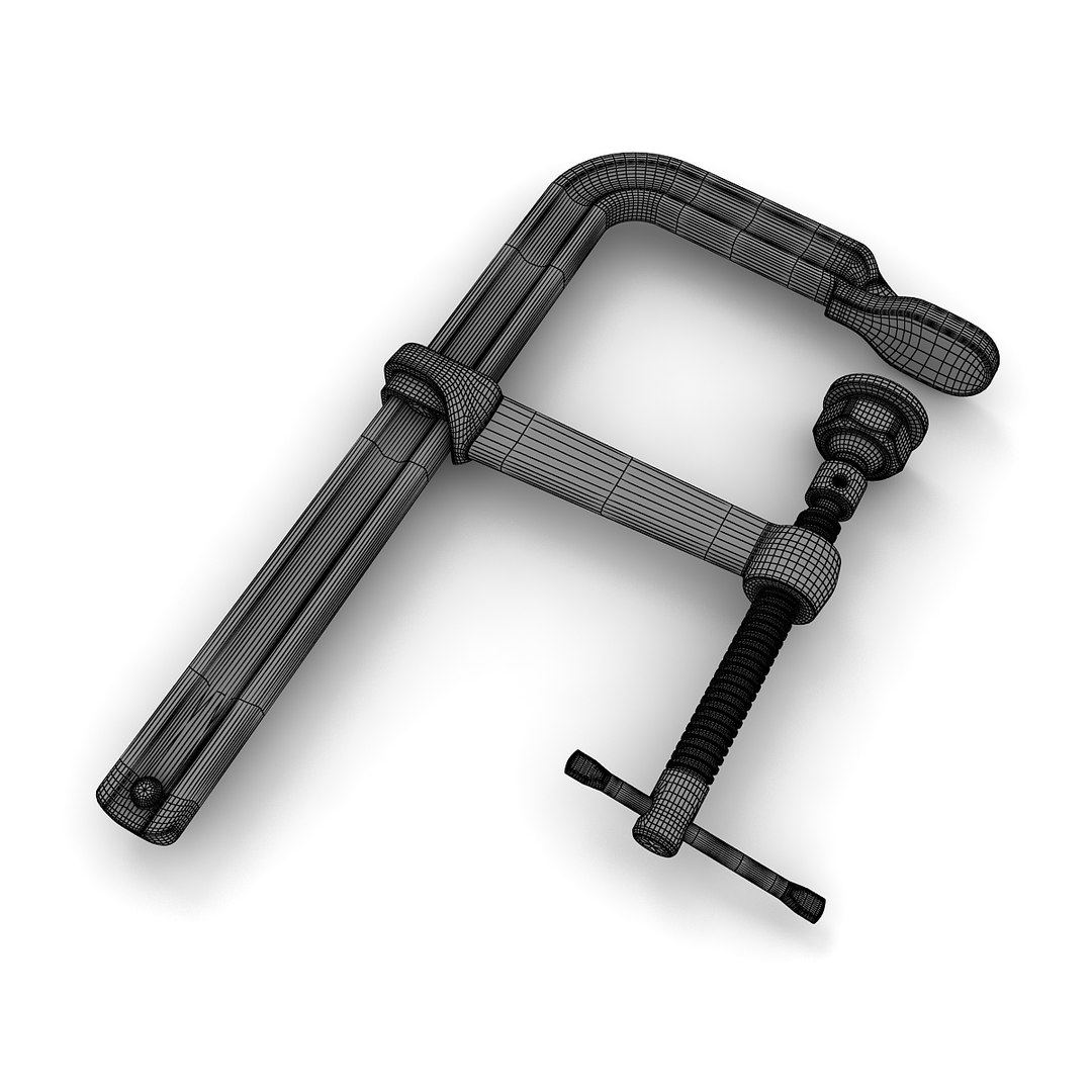 L-clamp Clamp 3d 3ds