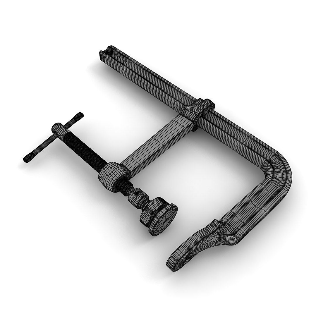 L-clamp Clamp 3d 3ds