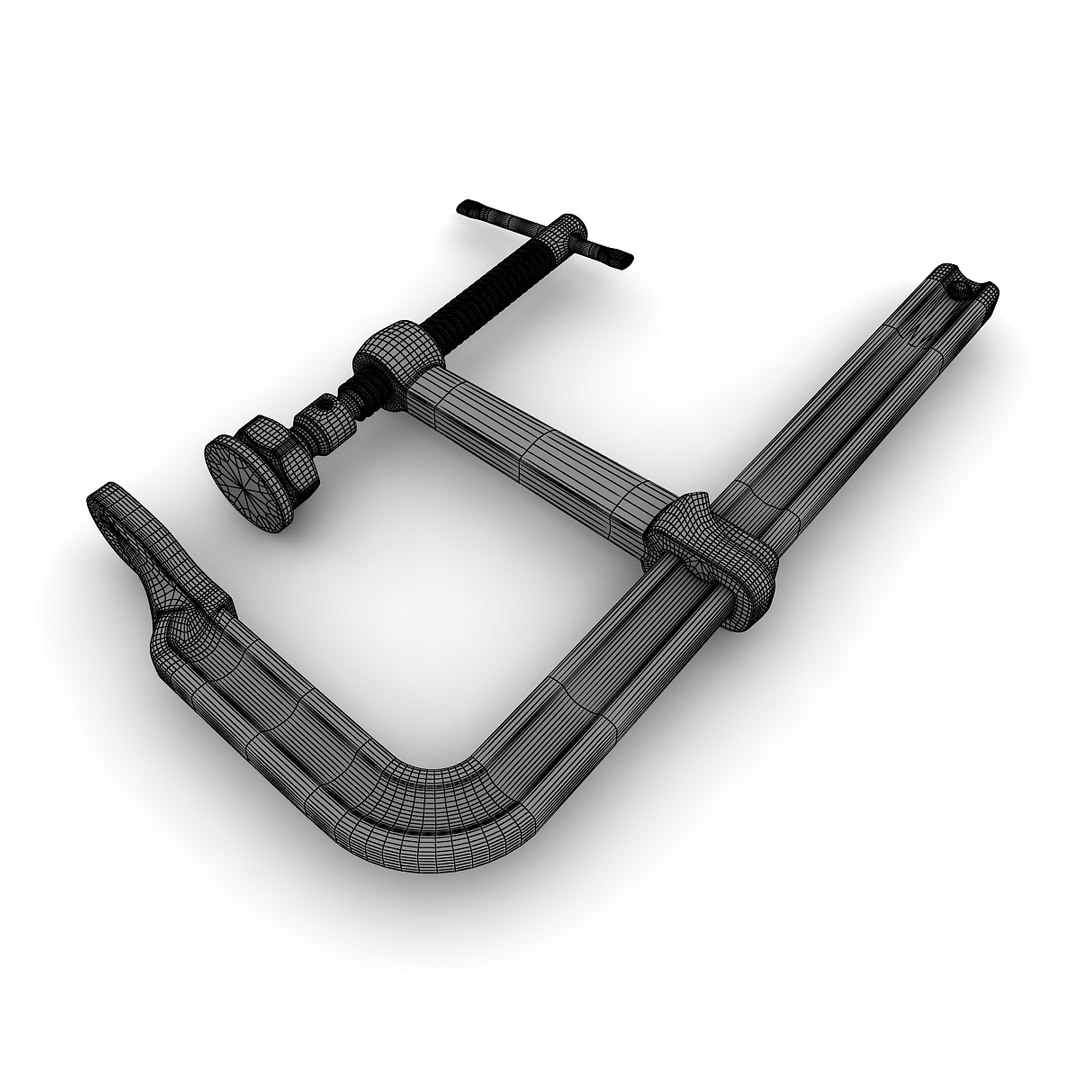 L-clamp Clamp 3d 3ds