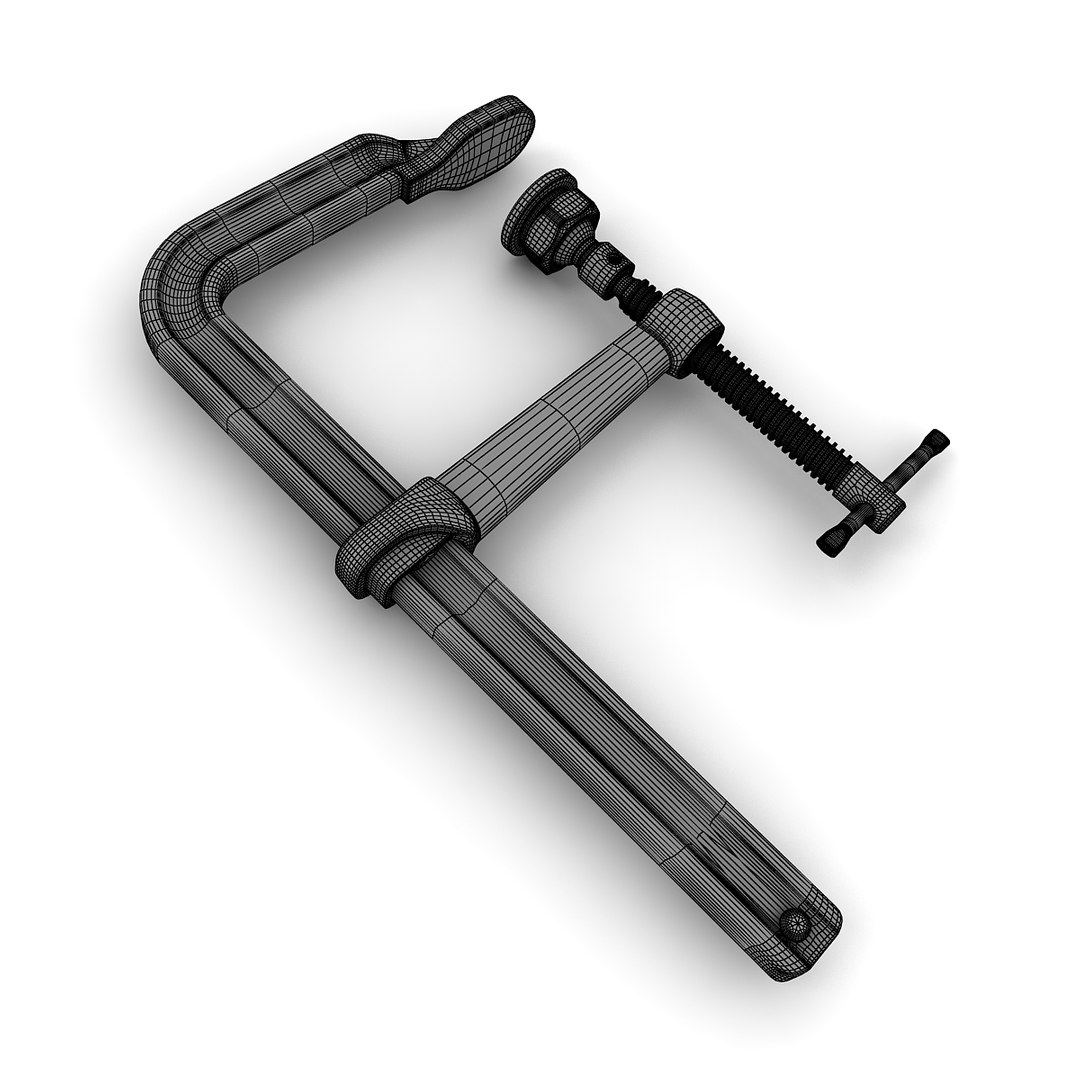 L-clamp Clamp 3d 3ds