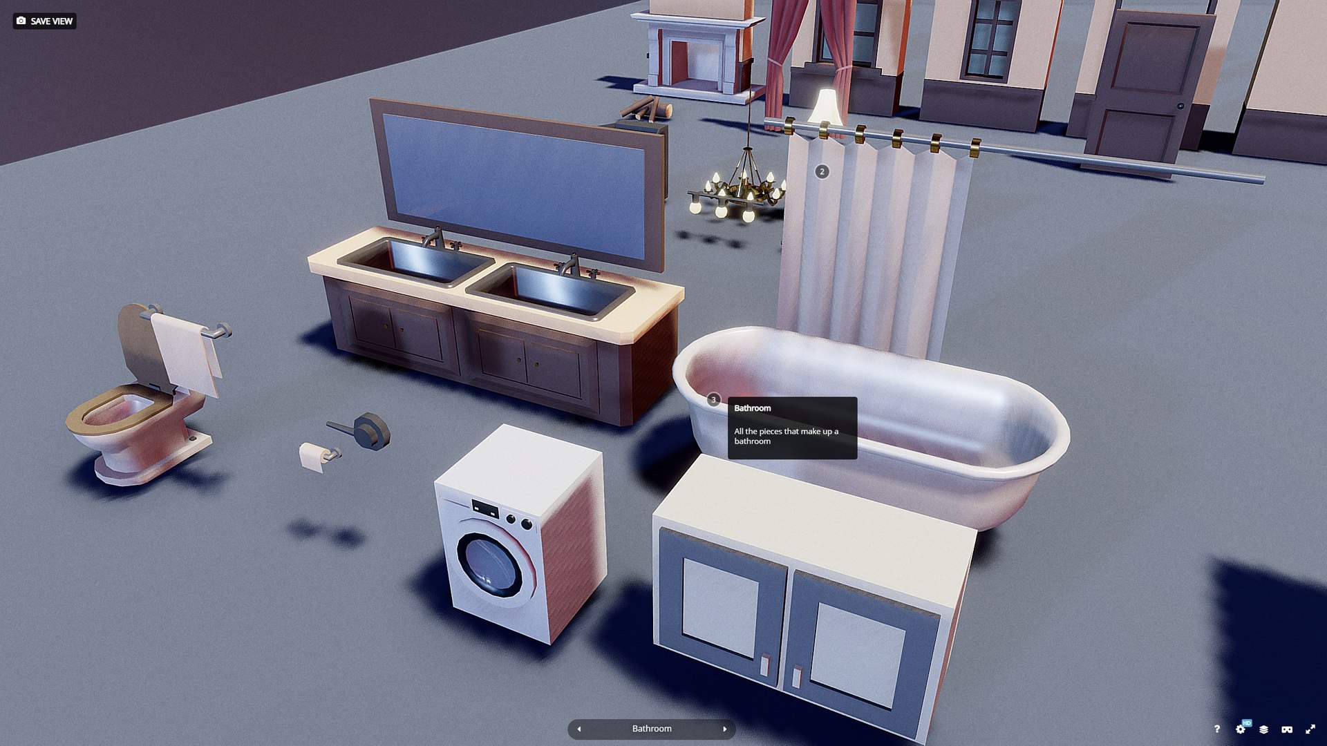 Asset Pack Low Poly Horror House 3D Model - TurboSquid 2035118