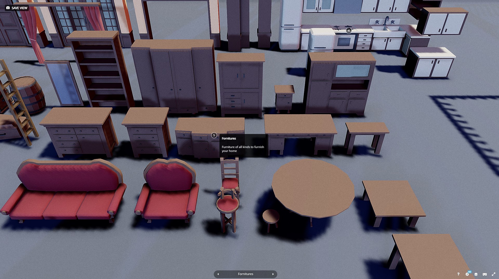 Asset Pack Low Poly Horror House 3D Model - TurboSquid 2035118