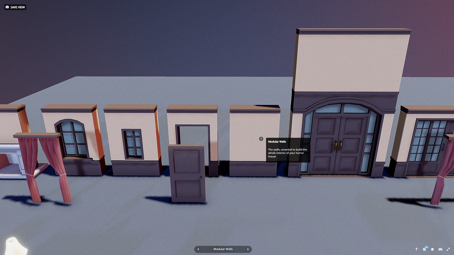 Asset Pack Low Poly Horror House 3D Model - TurboSquid 2035118