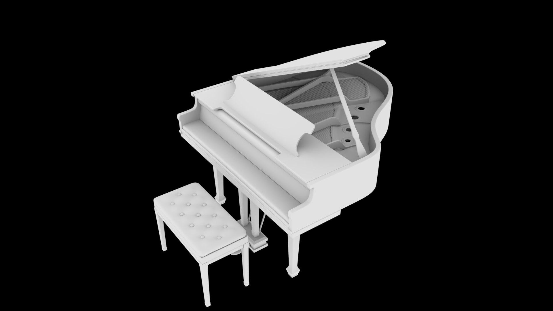 3D Grand Piano - TurboSquid 1642430