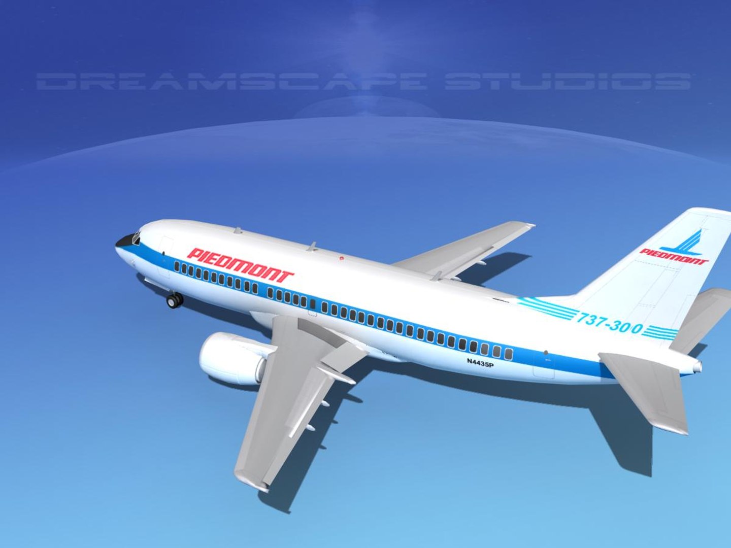 3d Boeing 737 737-300 Model
