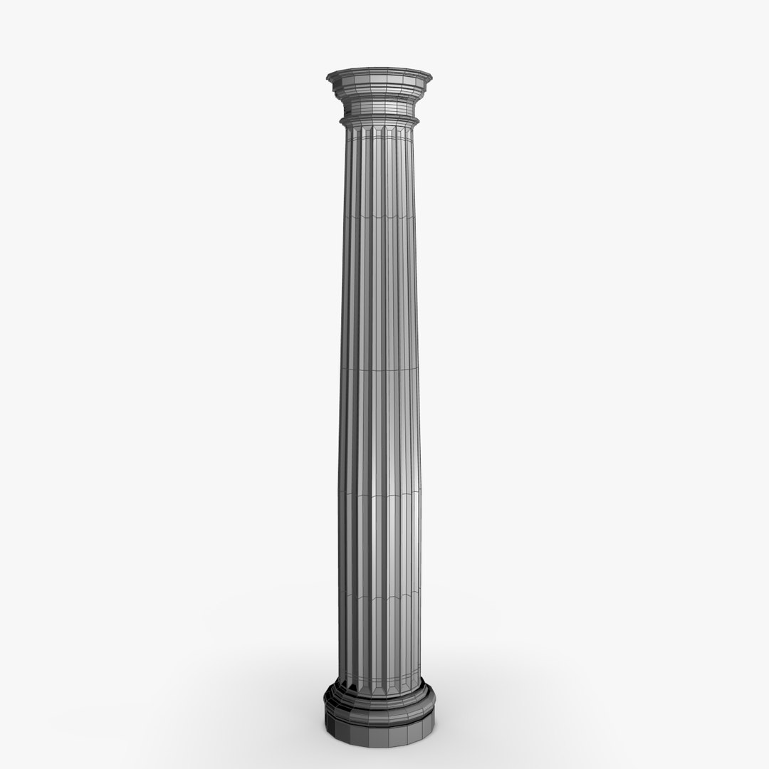 Greek Doric Column 3ds