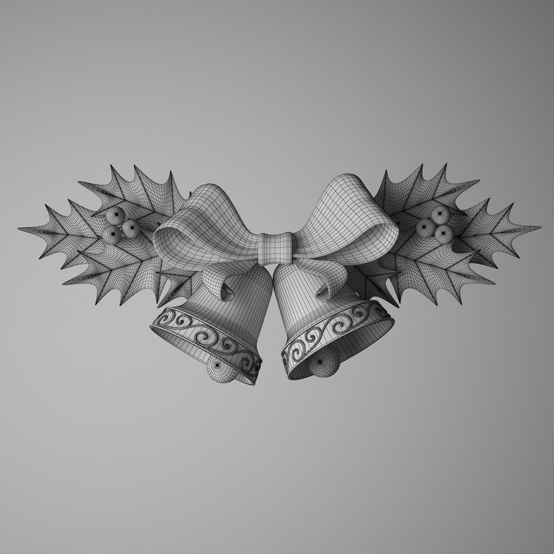 3d Christmas Bells Model