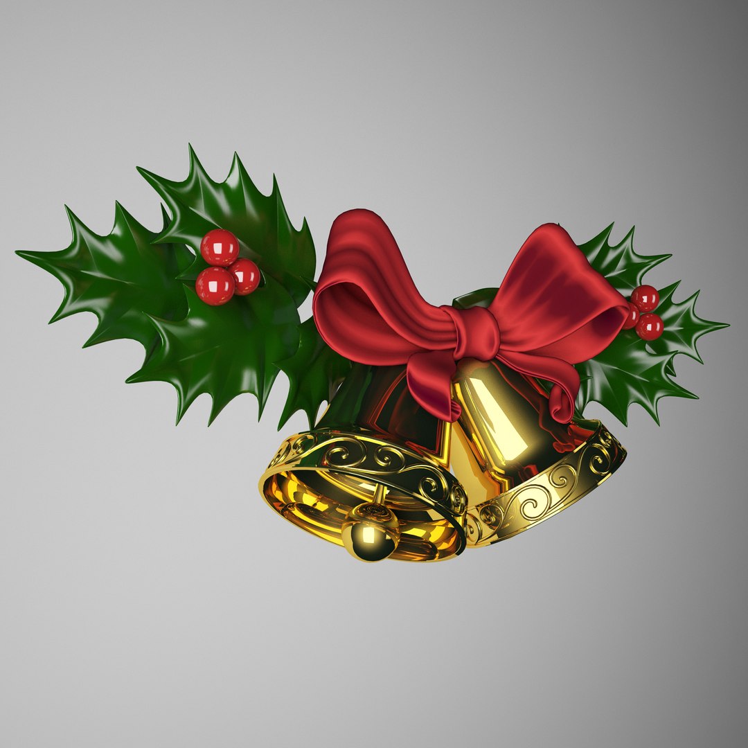 3d Christmas Bells Model
