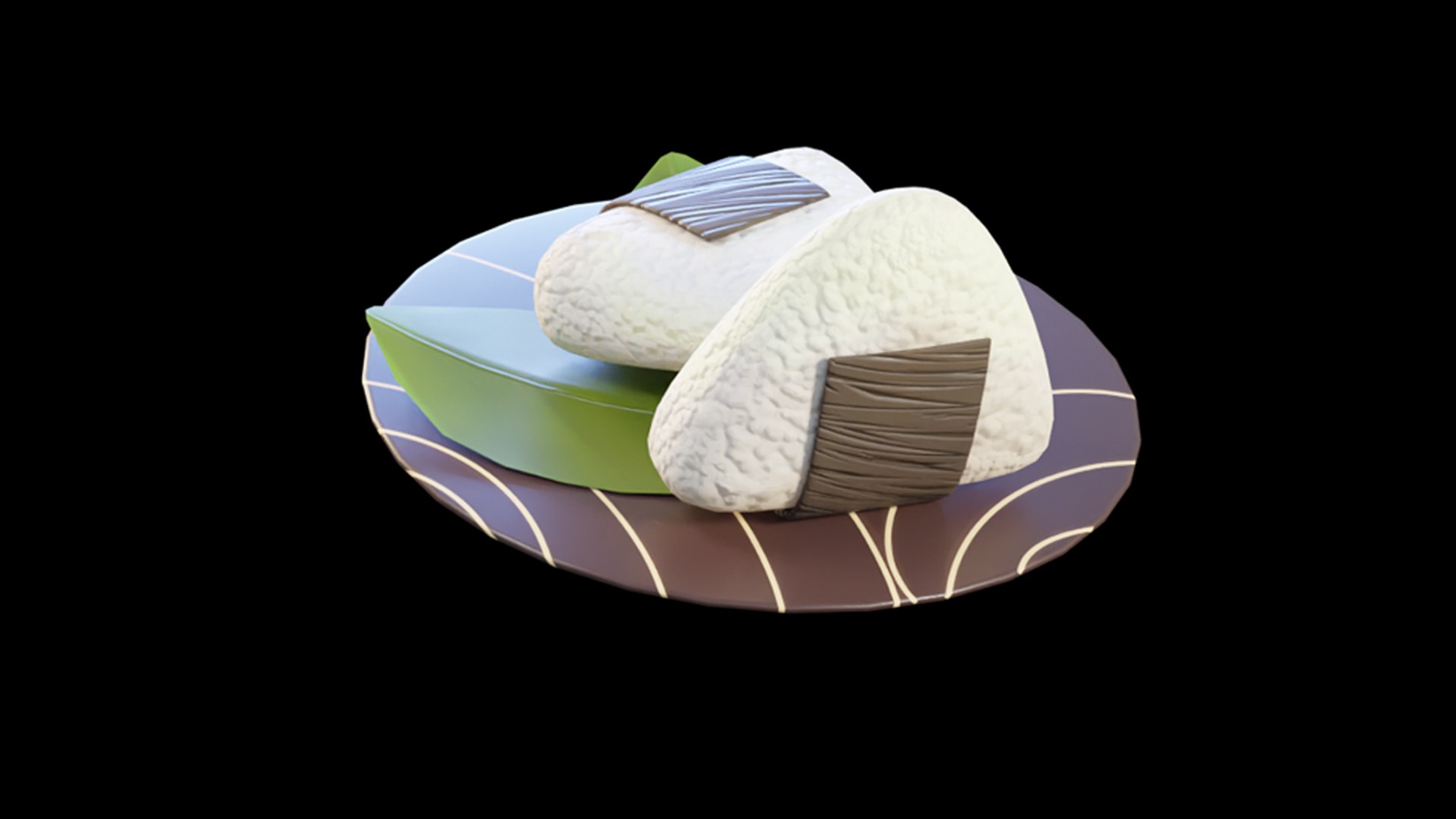 PropFoodOnigiri 3D Model - TurboSquid 2138344