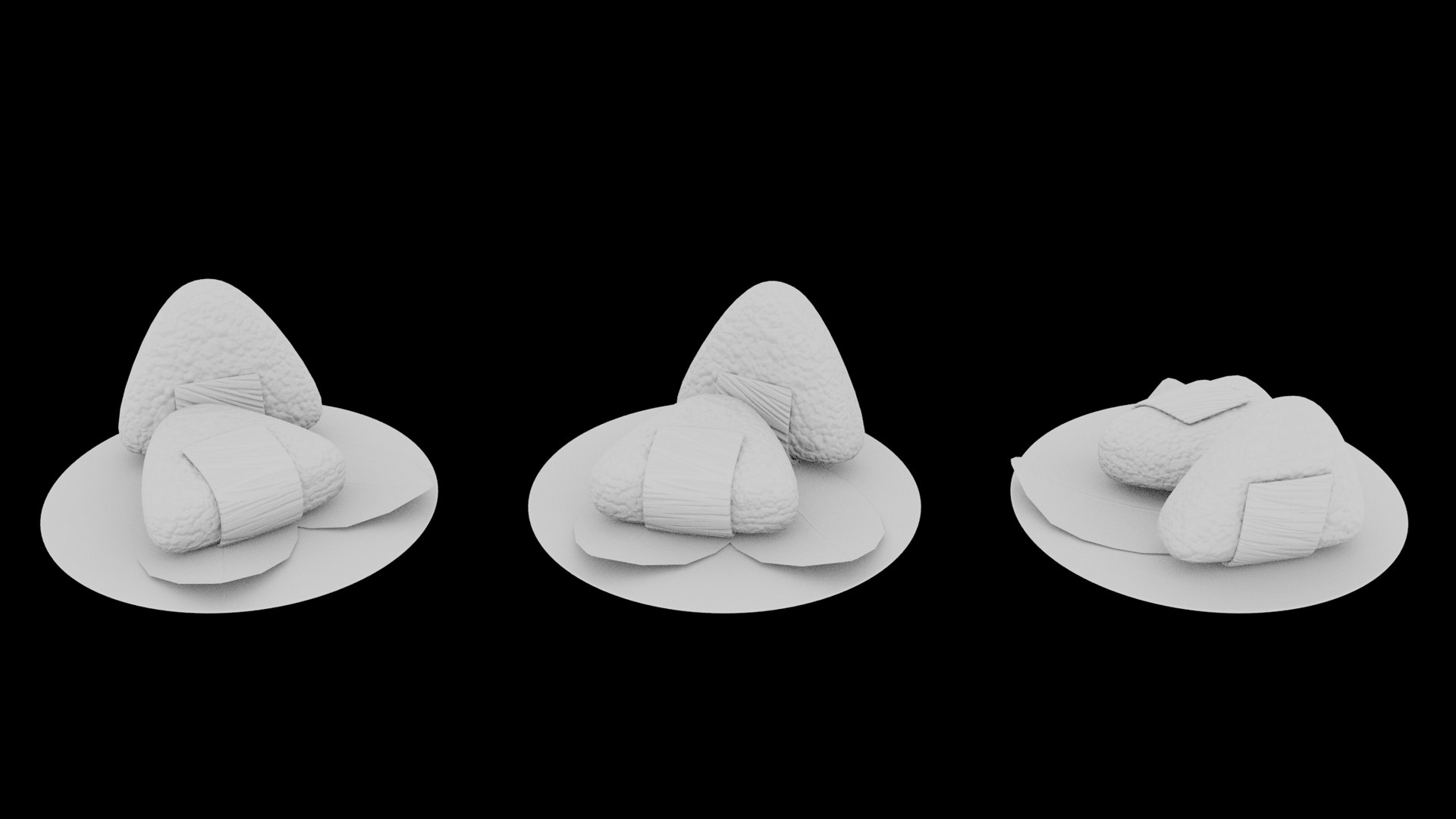 PropFoodOnigiri 3D Model - TurboSquid 2138344
