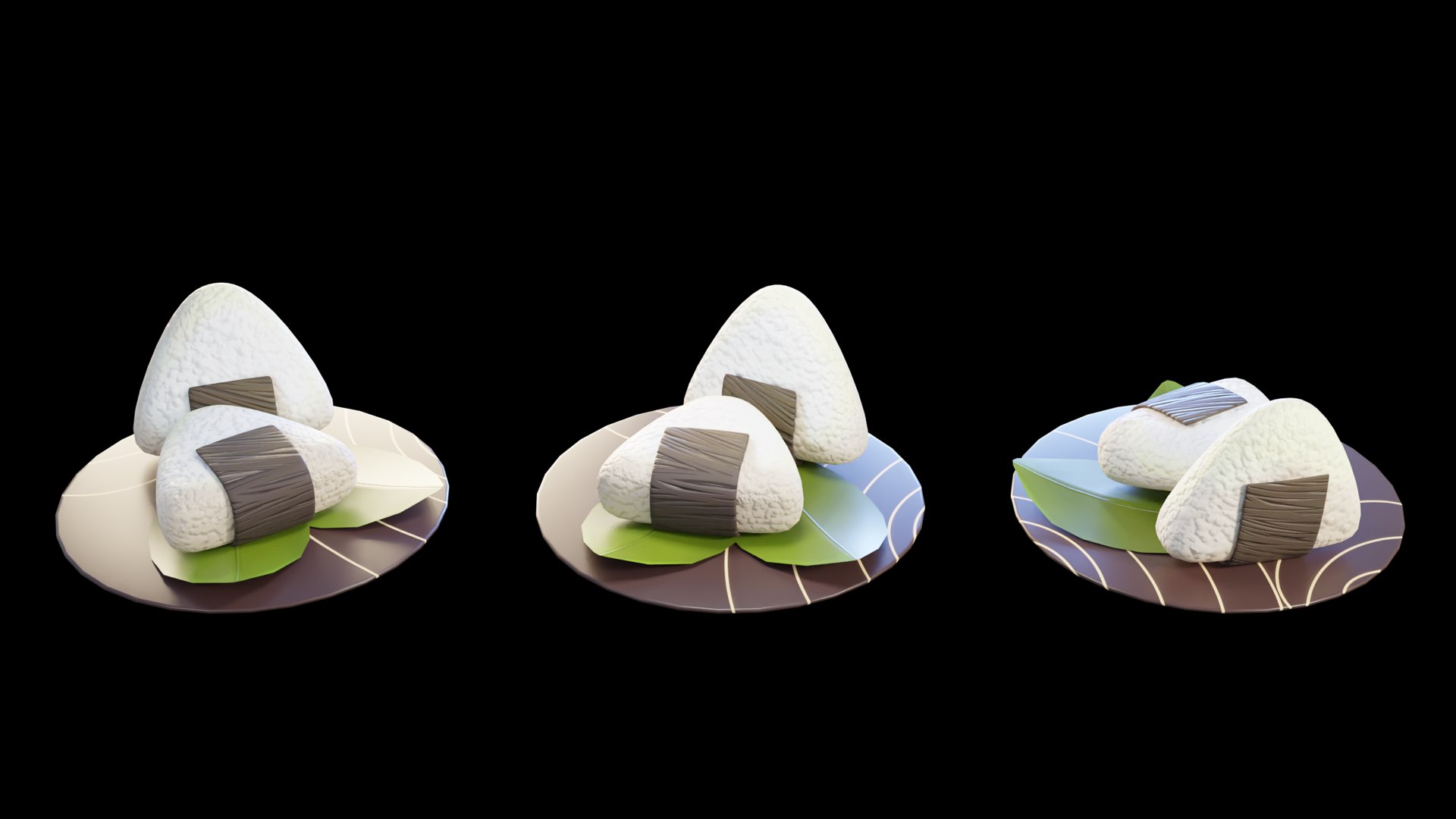 PropFoodOnigiri 3D Model - TurboSquid 2138344