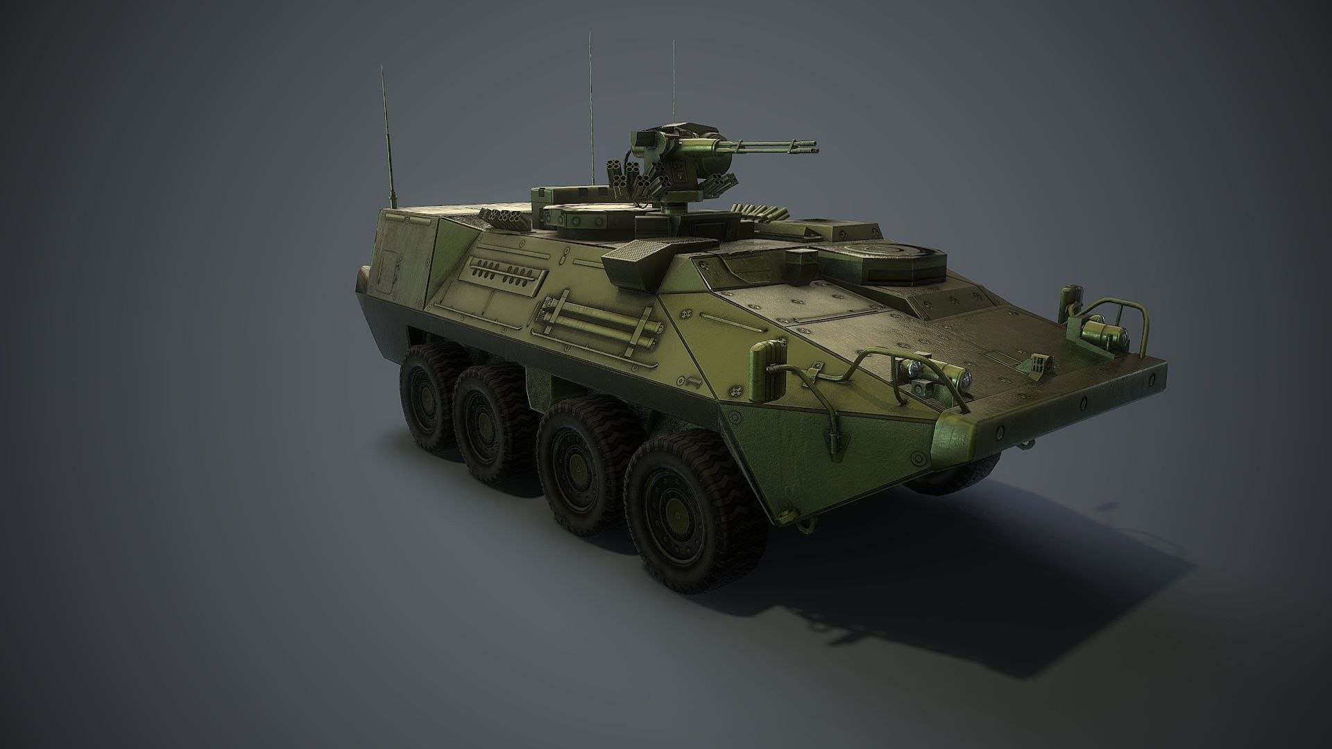 Stryker Vehicle With Interior 3D Model - TurboSquid 2252792