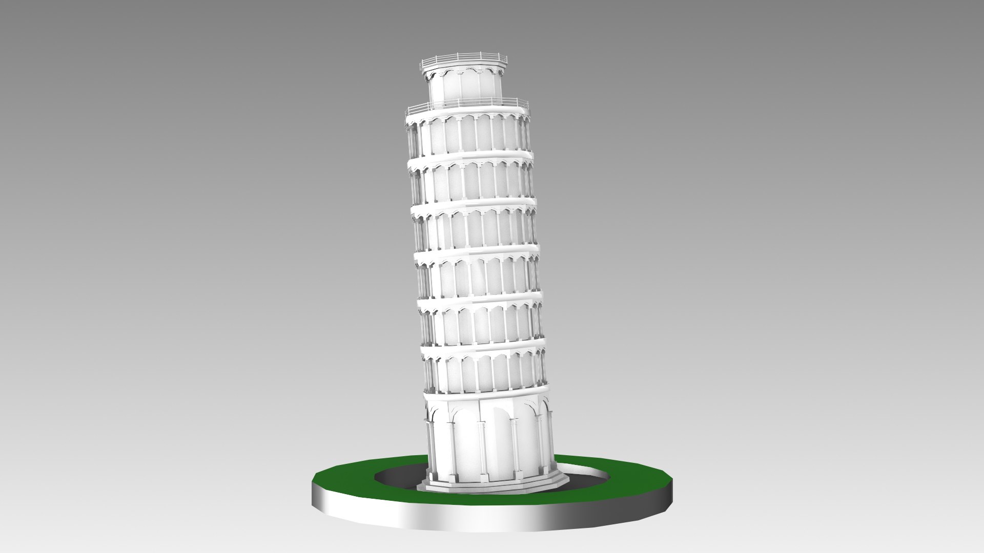 3D Pisa Tower Model - TurboSquid 1392299