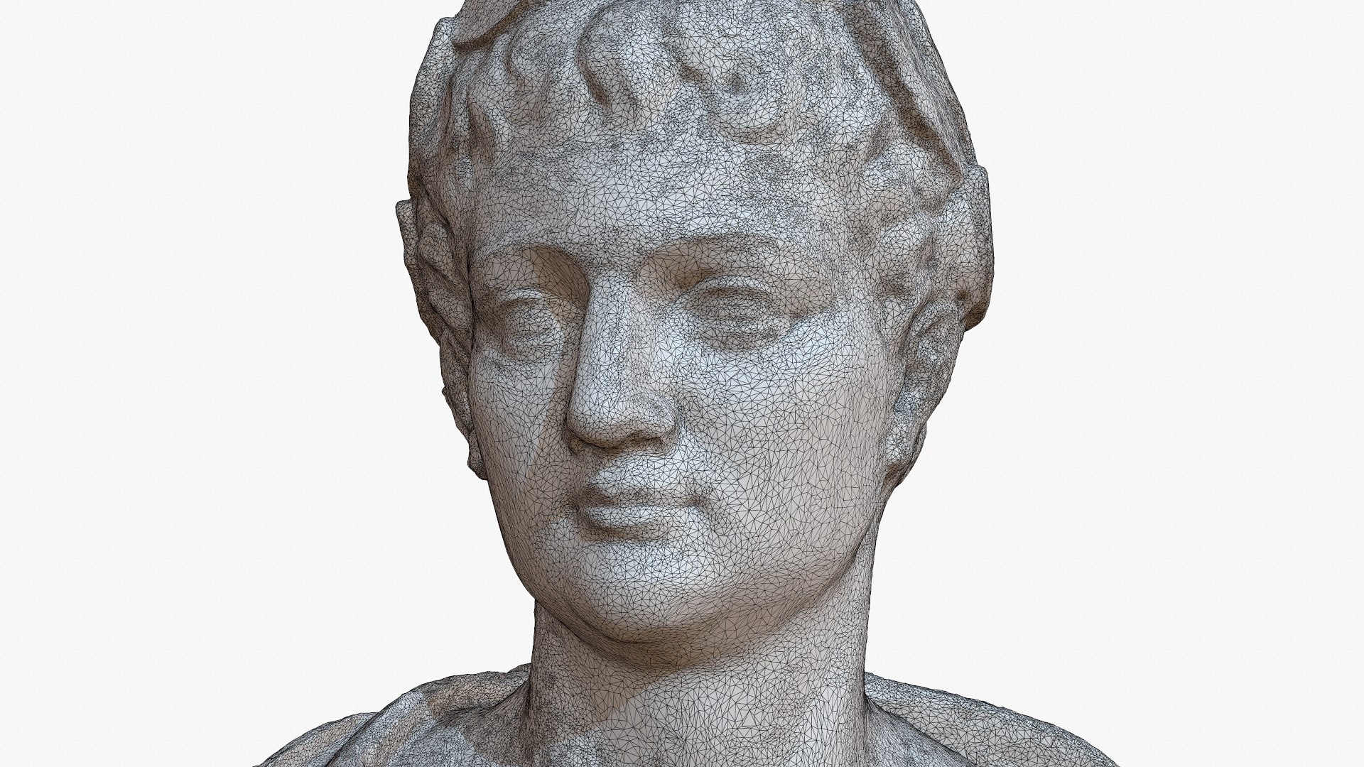 3D Man Bust 1m Raw - TurboSquid 1188449