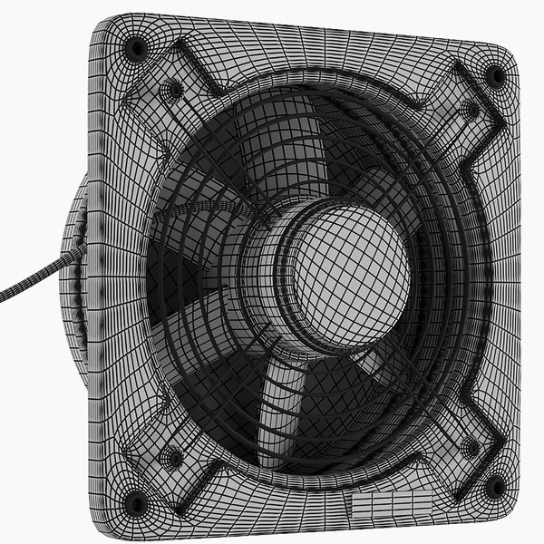 3d industrial large fan model