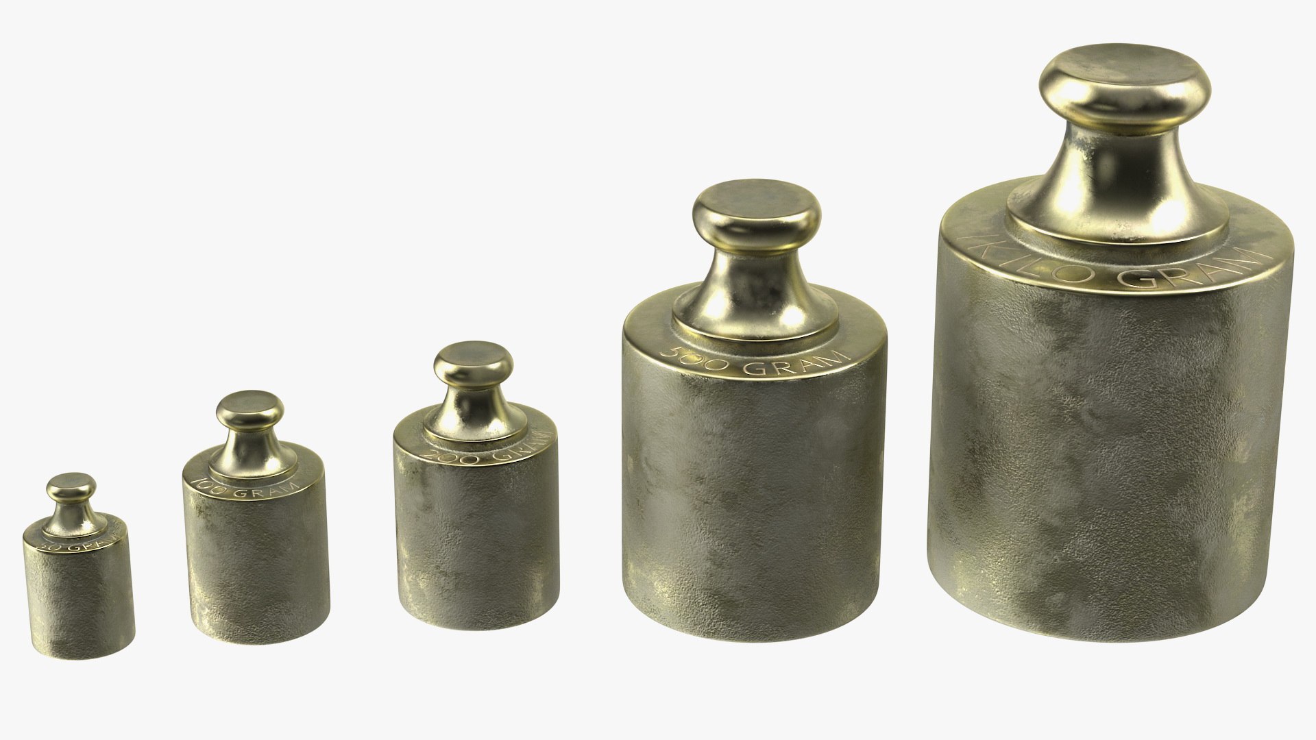 3D antique balance scale weights - TurboSquid 1632281