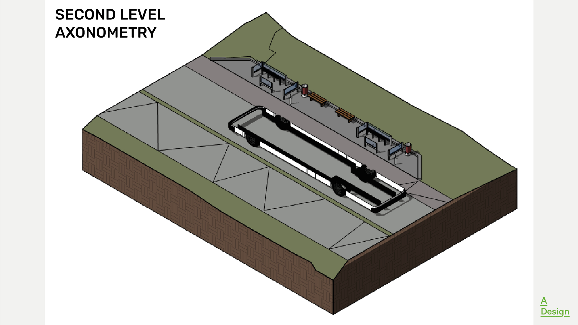 3D модель Автобусная остановка — модель Revit - TurboSquid 2018303