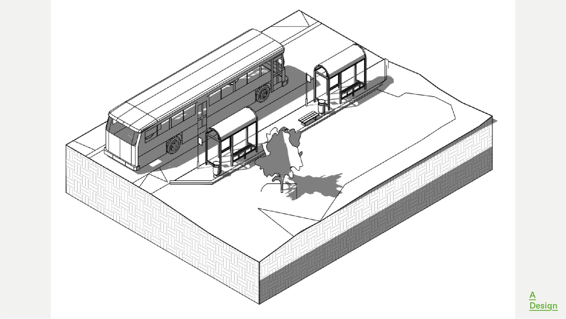 3D Bus Stop - Revit Model Model - TurboSquid 2018303
