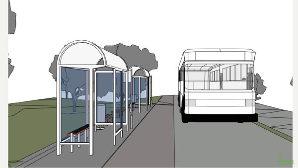 modelo 3d Parada de autobús - modelo Revit - TurboSquid 2018303