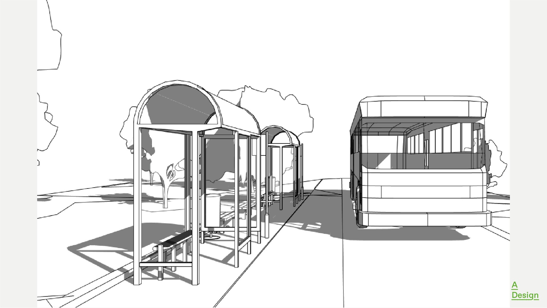 3D Bus Stop - Revit Model Model - TurboSquid 2018303