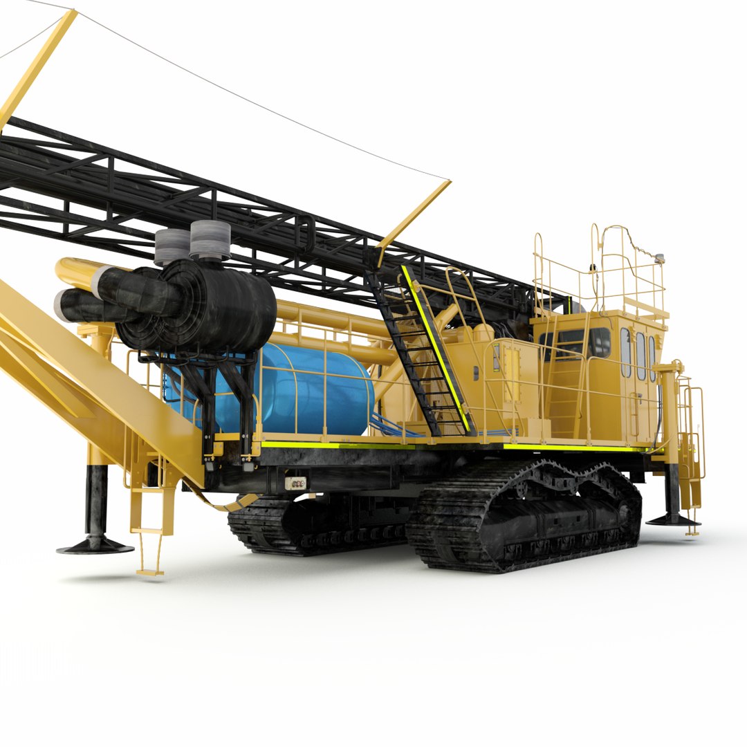 3d Rigged Drilling Machine