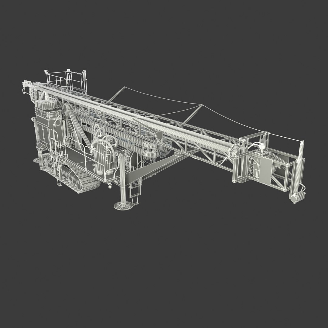 3d Rigged Drilling Machine