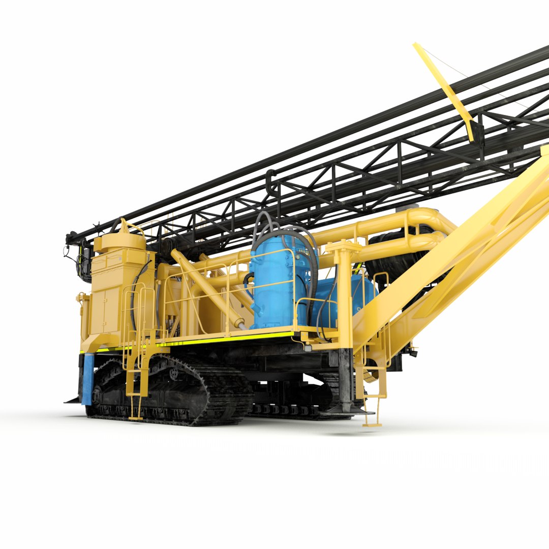 3d Rigged Drilling Machine