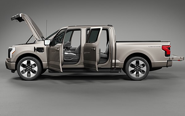 modelo 3d 2022 Ford F-150 Relámpago - TurboSquid 2008417