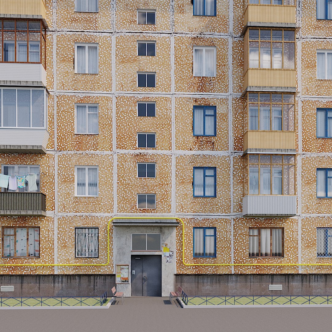 3D Soviet House Model - TurboSquid 1471466
