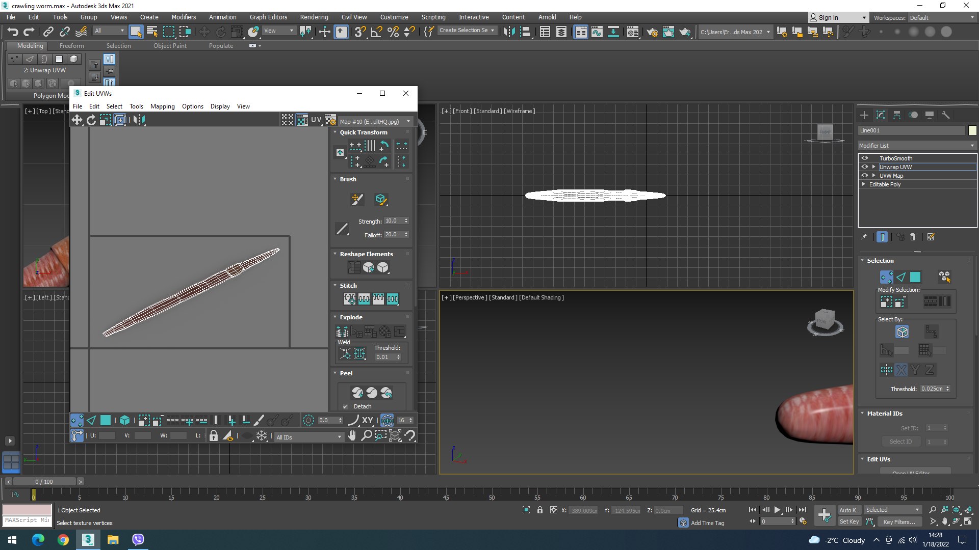 Straight Earthworm 3D Model - TurboSquid 1841825