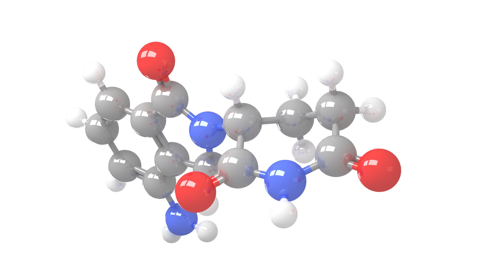 Lenalidomide - C13H13N3O3 Molecular Structure Model - TurboSquid 1743360