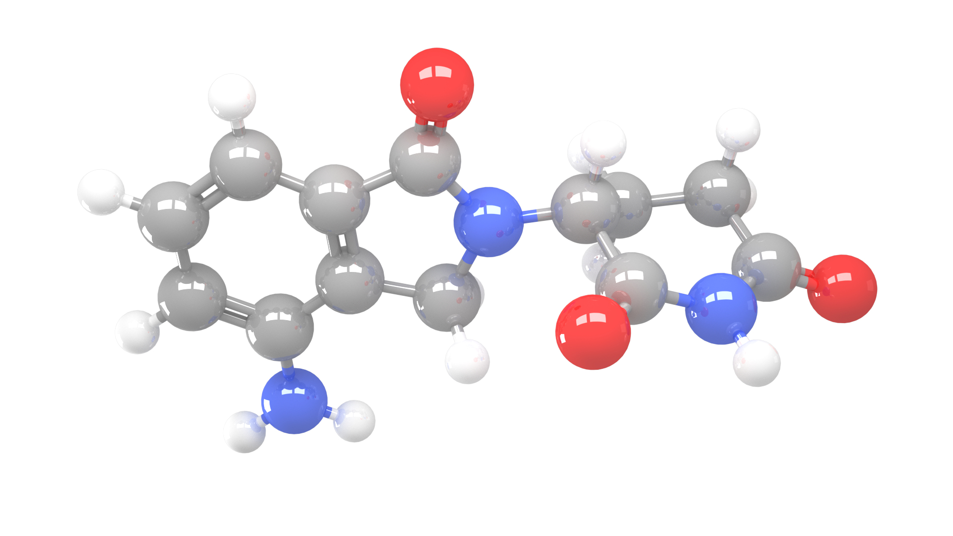 Lenalidomide - C13H13N3O3 Molecular Structure Model - TurboSquid 1743360