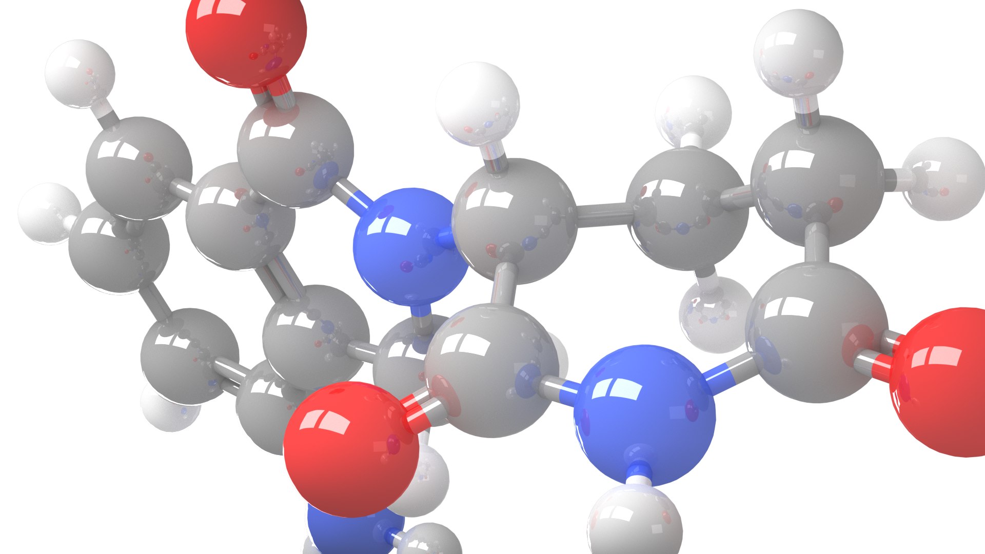 Lenalidomide - C13H13N3O3 Molecular Structure Model - TurboSquid 1743360