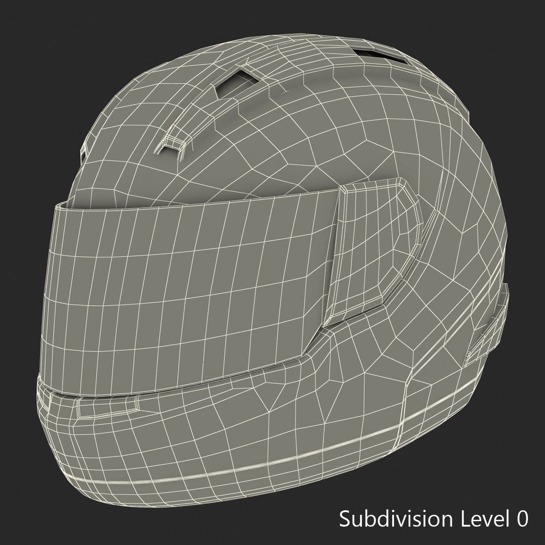 Motorcycle Helmet 2 3d Model