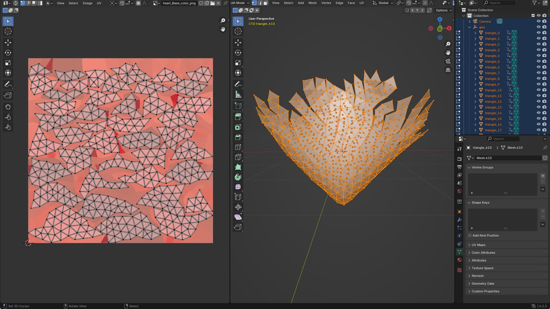 3D Model Origami Heart Unfolding Growing Animation - TurboSquid 2351353